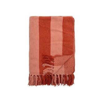 Bloomingville Plaid Frello - Orange - Coton recyclé