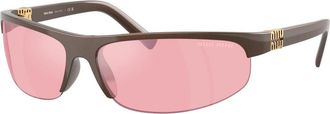 Miu Miu A02S Sonnenbrille - - Accessories - Damen - Braun - 70 MM