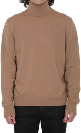 Maison Margiela Homme, Pulls, Brun, Taille: XL Pull Col Roul&eacute; en Cachemire