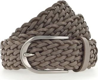 Vanzetti Ceinture en cuir tressé W100 Taupe, taupe, W100