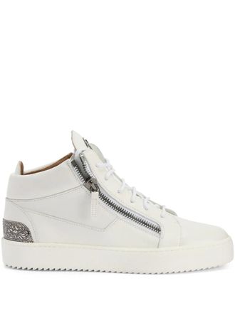 Giuseppe Zanotti baskets mi-montantes Kriss en cuir - Blanc