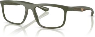 Emporio Armani unisex, Accessoires, Vert, Taille: 53 MM Square Optical Frame
