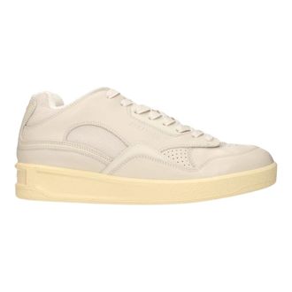 Jil Sander Ledersneaker mit niedrigem Schaft - - Shoes - Herren - Beige - 41 EU
