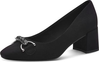 Marco Tozzi Damen Pumps mit Blockabsatz Vegan, Schwarz (Black), 39 EU
