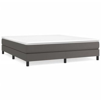vidaXL Bettgestell Grau 180x200 cm Kunstleder Vidaxl