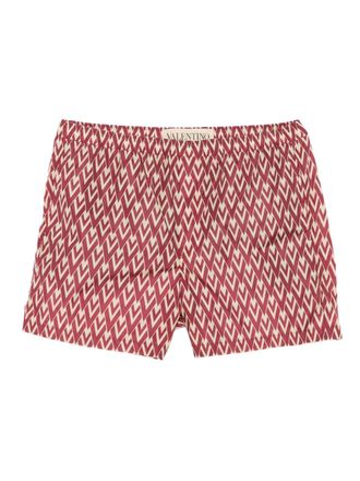 Valentino Garavani short de bain à imprimé Optical - Rouge
