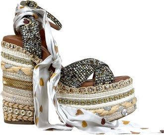 Kurt Geiger Femme, Chaussures, Beige, Taille: 39 EU Sandales &agrave; Talons Hauts