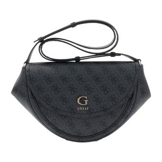 Guess Coleen Monogramme Umh&auml;ngetasche - - Bags - Damen - Schwarzk - ONE SIZE