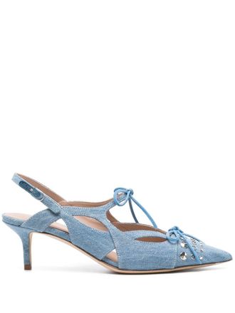 Scarosso x Paula Cademartori Blazing Pumps 60mm - Blau