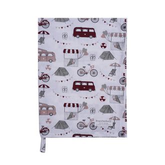 Krasilnikoff Geschirrtuch KW13363 - Summertime, red/Sommerzeit, rot