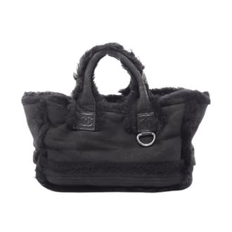 Chanel Pre-owned Sports Line Suede Fur Tote Bag - - Pre-owned - Damen - Schwarzk - ONE SIZE
