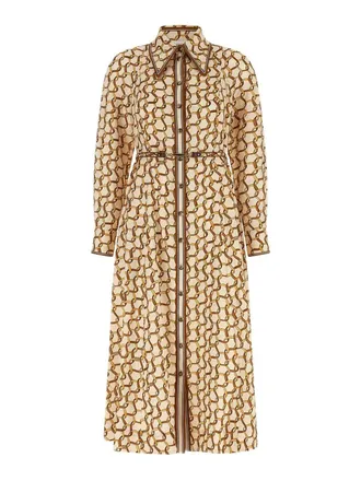 Zimmermann Knielanges Kleid - Beige