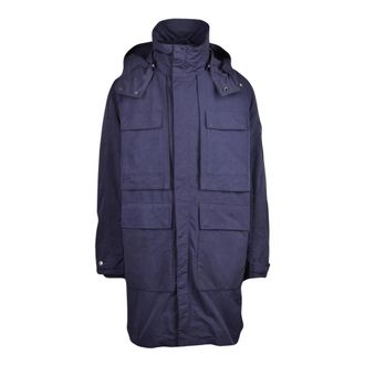 Add Vintage Parka im Garment-Dye-Verfahren - - Coats - Herren - Blau - XL
