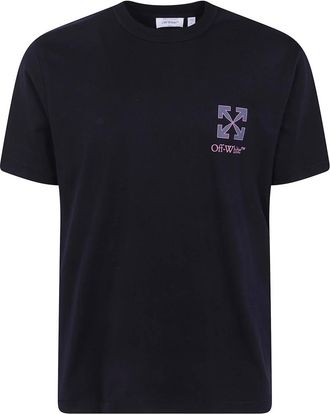 Off-white unisex, Tops, Noir, Taille: S Tee Manches Courtes Regular Small Arrow