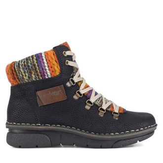 Rieker Schn&uuml;rschuhe Rieker 73343-00 Schwarz