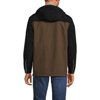 Lands End Kapuzenjacke SQUALL, Herren, Gr&ouml;&szlig;e:52-54 regular, Braun, Polyester/Nylon-Mischung, by Lands End