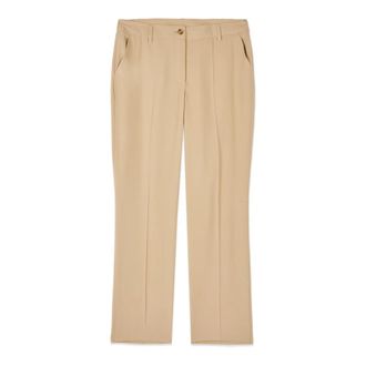 Oltre Chino-Hose aus Viskosemischung - - Trousers - Damen - Beige - 4XL