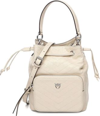 Pinko petit sac à main Cargo Bucket à matelassage chevrons - Tons neutres