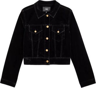 Paige Chantal Jacke mit Kn&ouml;pfen - Schwarz