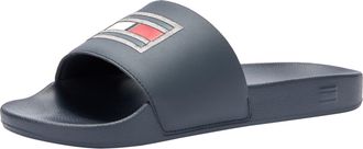 Tommy Hilfiger Herren Badeschuhe Pool Slide Badelatschen, Blau (Desert Sky), 40