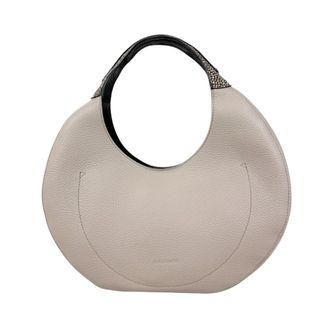 Borbonese Femme, Sacs, Beige, Taille: ONE Size Full Moon Borsa Hobo M