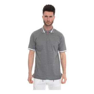 Kiton Baumwoll Polo Shirt - - Tops - Herren - Grau - M