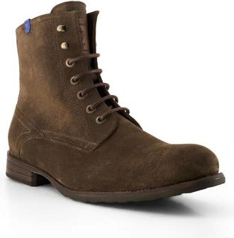Floris Van Bommel Herren Stiefel braun Nubuk-/Veloursleder