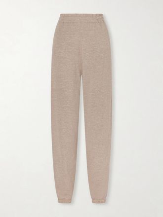 The Row Pantalon Fusel&eacute; En Coton Et Lin M&eacute;lang&eacute;s Nadir - Cr&egrave;me