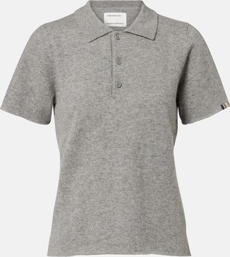 Extreme Cashmere Polo N°198 Salamander en cachemire mélangé