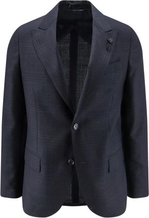 Lardini Sakko mit fallendem Revers - - Suits - Herren - Blau - 3XL