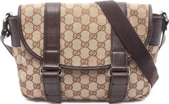 Gucci 2000s Schultertasche aus GG Supreme - Nude