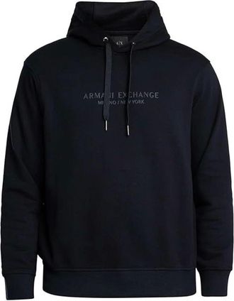 A|X Armani Exchange Homme, Sweatshirts et sweats &agrave; capuche, Bleu, Taille: M SweaT-shirt &agrave; capuche en coton avec logo