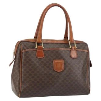 Celine Sac &agrave; main en toile Pre-owned - Femme - Pre-owned - Brun - Taille: ONE Size