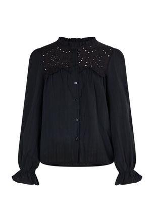 Dreimaster Dreimaster Langarmbluse Damen schwarz