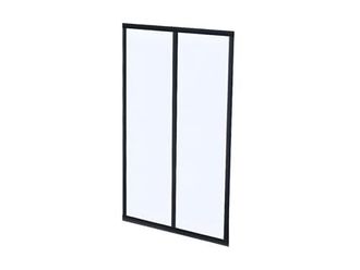 Vente-Unique Verri&eacute;re Atelier en Aluminium thermolaqu&eacute; - 60x105 cm - Noir - Bayview