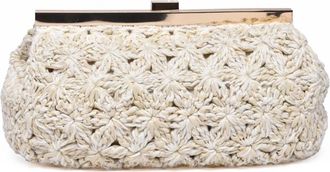 Fabiana Filippi Femme, Sacs, Beige, Taille: ONE Size Pochette in rafia