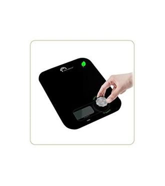 Little Balance 8197 Kinetic Flower Noire, Balance de cuisine sans pile, 5 kg, Noire