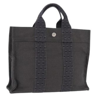 Herm&egrave;s Pre-owned Toile sacs-main - Femme - Pre-owned - Gris - Taille: ONE Size