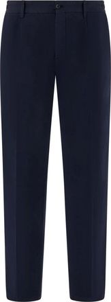 Boggi Milano Homme, Pantalons, Bleu, Taille: XL Pantalon en coton et lin