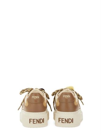 Fendi Match Sneakers - Beige