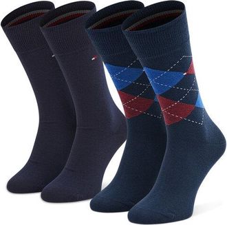 Tommy Hilfiger Lange Socken 100001495 Dunkelblau