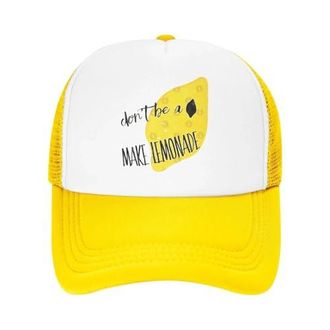 Generic Casquettes de Baseball pour Hommes : Ne Soyez Pas Un Chapeau de Camionneur en Mousse en Maille citronn&eacute;e, Casquettes de Soleil en Plein air en Maille 