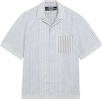 Jacquemus Homme, Chemises, Bleu, Taille: L La Chemise Romarin MC
