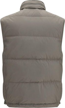 Brunello Cucinelli Mens Gray Polyester Sleeveless Jacket Clothing