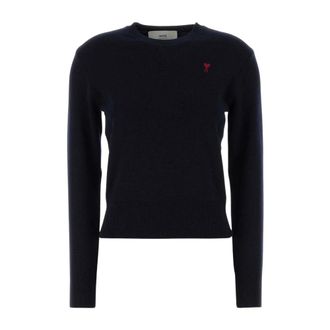 Ami De Coeur Rundhalspullover - - Knitwear - Damen - Blau - M
