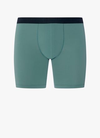 Hanro Boxer uni &agrave; ceinture contrast&eacute;e
