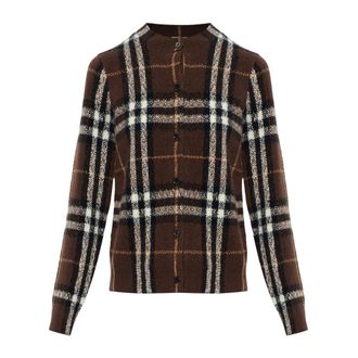 Burberry Clara Kaschmir-Strickjacke - - Knitwear - Damen - Braun - S