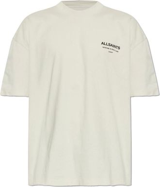 AllSaints Homme, Tops, Beige, Taille: XL Dreamer Short Sleeve Oversized Graphic T-Shirt