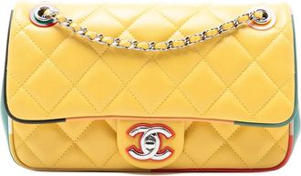 Chanel Hobo Bags - Small CC Quilted Multicolor Lambskin Acrylic Cuba - Gr. unisize - in Gelb - f&uuml;r Damen