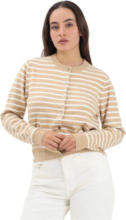 Levi's Femme, Pulls, Beige, Taille: 40 FR Cardigan Ras du Cou